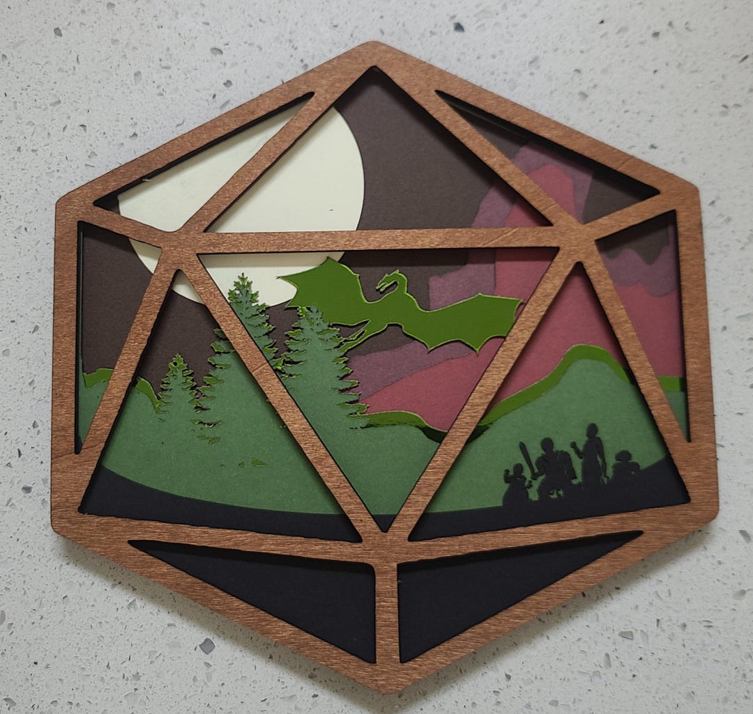 Dnd Inspired, 3D Multi-layered Wall Art - Etsy