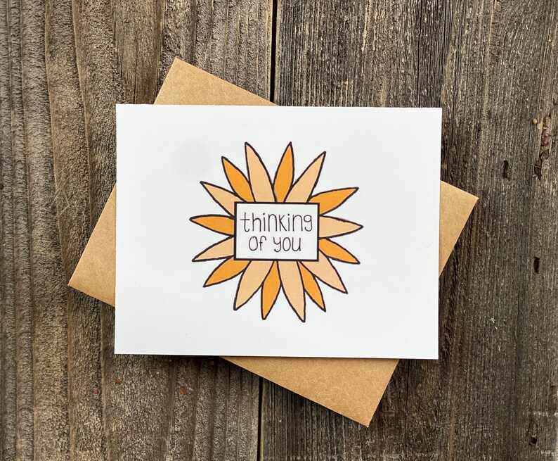 Thinking of You Card - Etsy