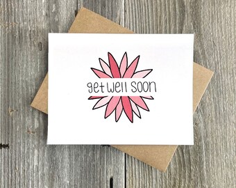 Get Well Soon Card Feel Better Soon Card Squirrel Greeting - Etsy