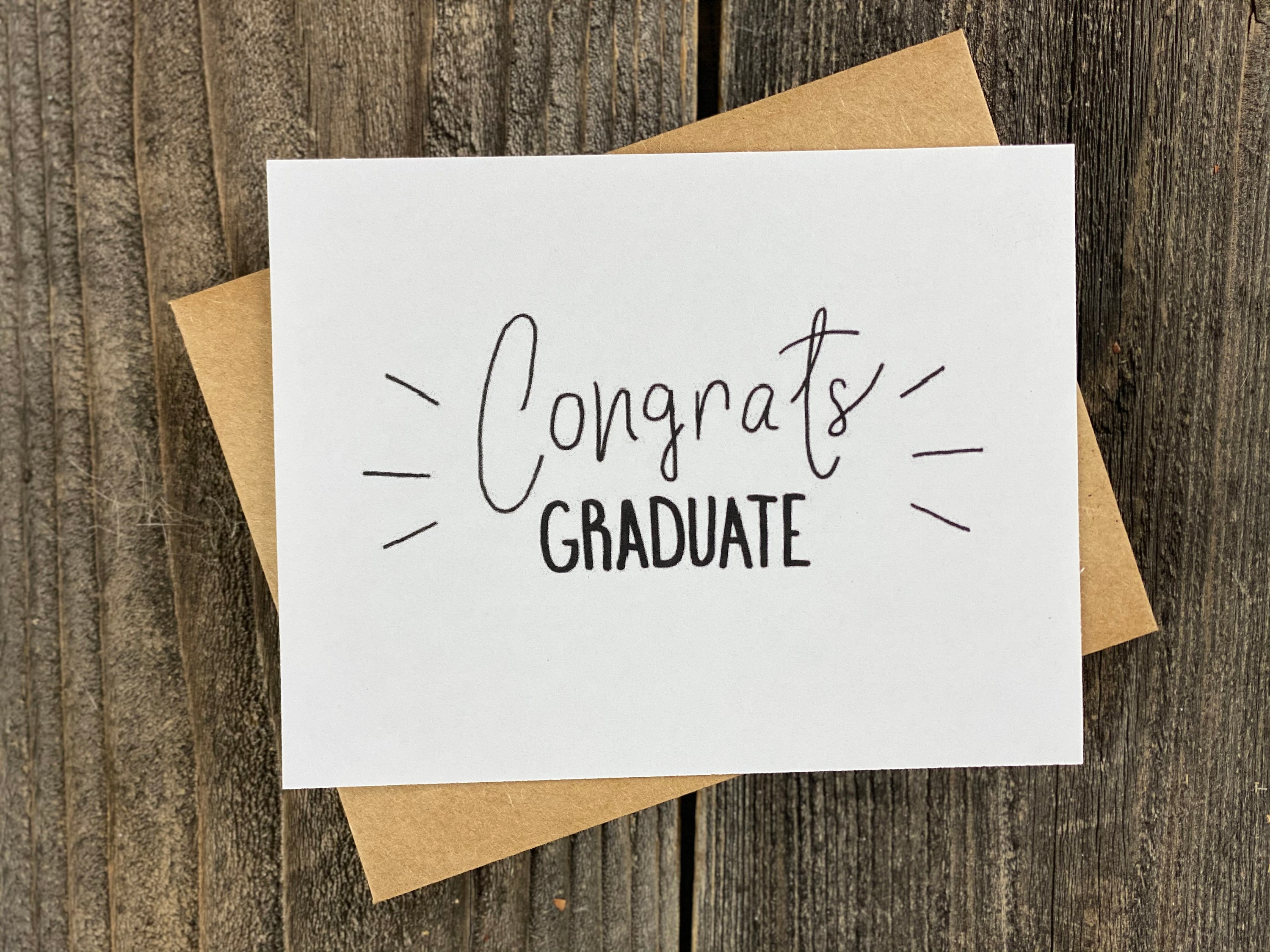 Congrats Graduate Card - Etsy