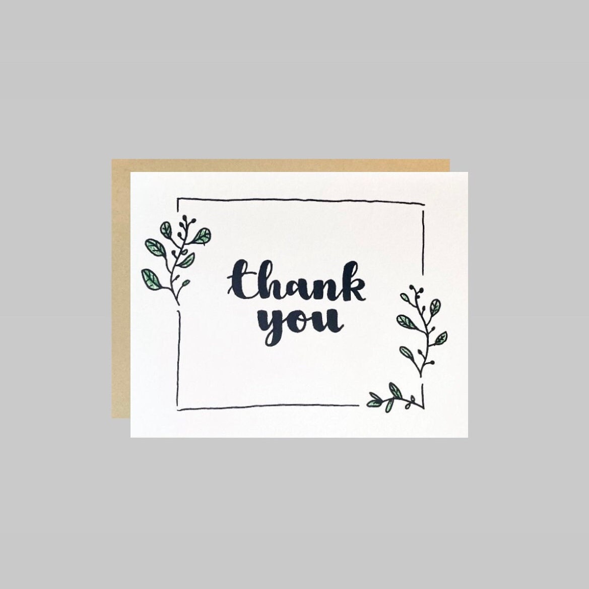 Thank You Card - Etsy