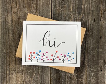 Hi Neighbor Card - Etsy