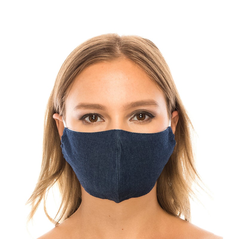Denim Face Mask - Etsy