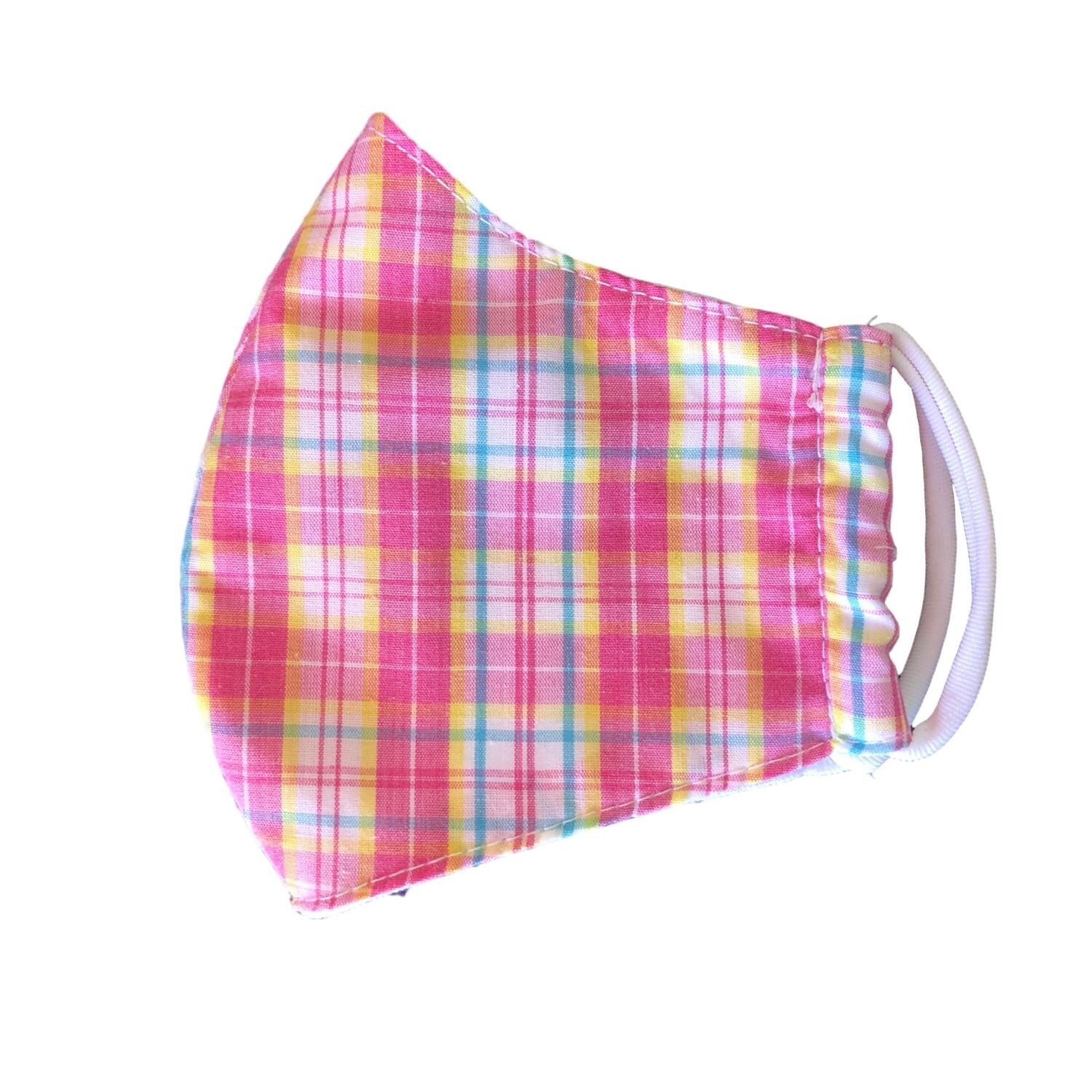 Kids Cloth Face Mask, Pack of 3, Cotton, 2 Layers, Washable, Reusable ...