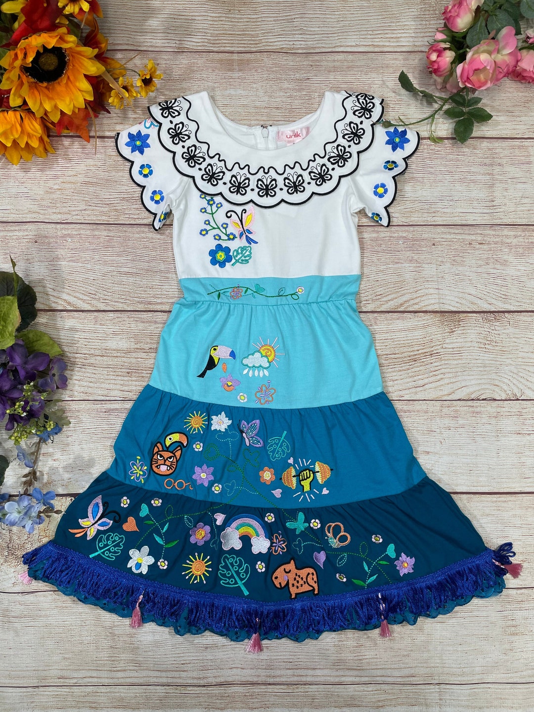 Princess Dress Beautifully Embroidered to Create the Magical Theme for ...