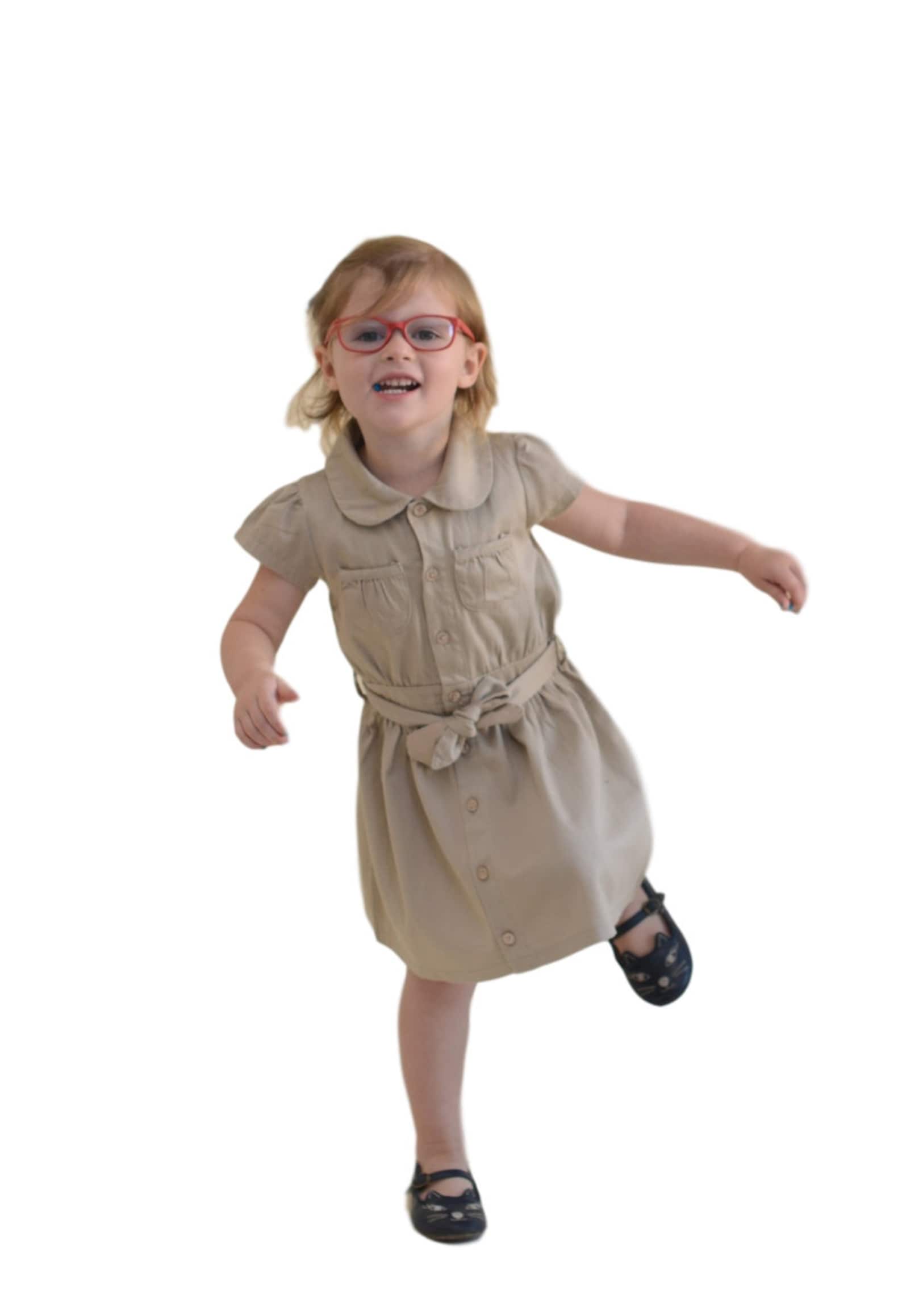 Uniform Button up Dress 4-12 - Etsy