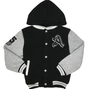Boys Varsity Baseball Jacket Coat With Hoodie - Etsy