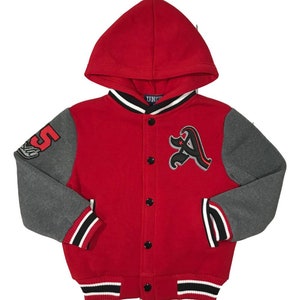 Boys Varsity Baseball Jacket Coat With Hoodie - Etsy