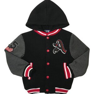 Boys Varsity Baseball Jacket Coat With Hoodie - Etsy