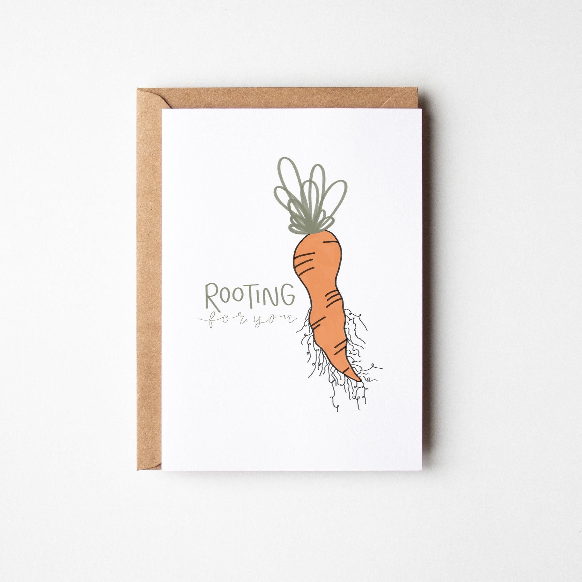 Rooting for You Greeting Card Printable Card Encouragement - Etsy