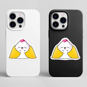 Tamago Onigiri Vinyl Sticker | Kawaii Stickers, Onigiri Stickers | Cute ...