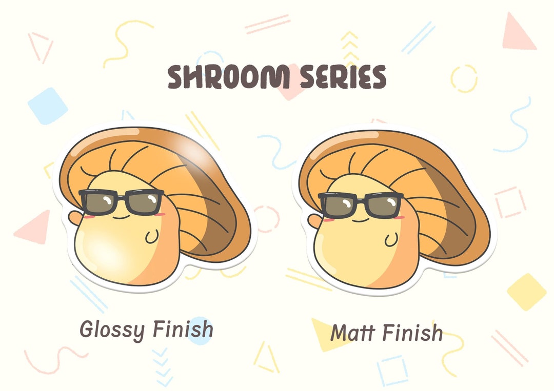 Shroom Model Vinyl Sticker Kawaii Stickers, Onigiri Stickers Cute Vinyl ...