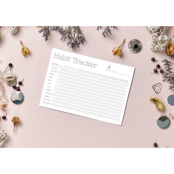 Habit Tracker Task Organiser a4 Printable Instantly | Etsy