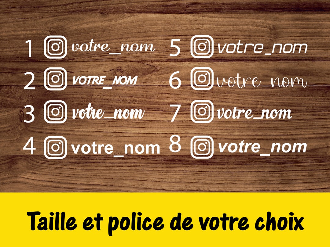 Personalized Instagram Sticker Set of 2 Adhesive Stickers Instagram ...