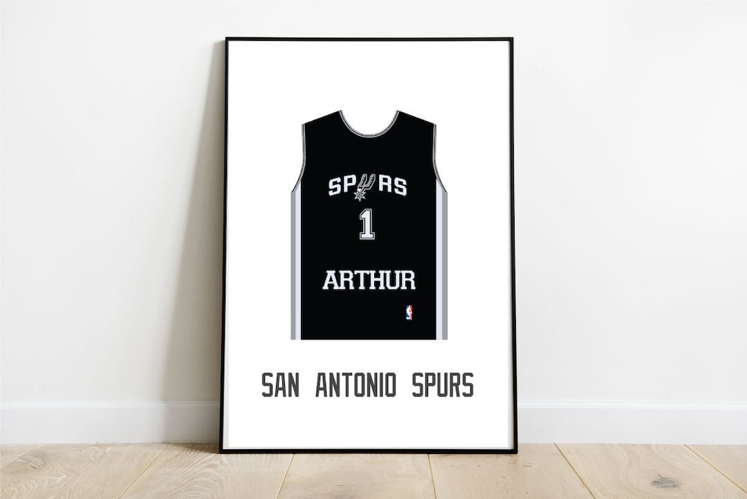 Personalized San Antonio Spurs Poster Personalized Gift for Basketball ...