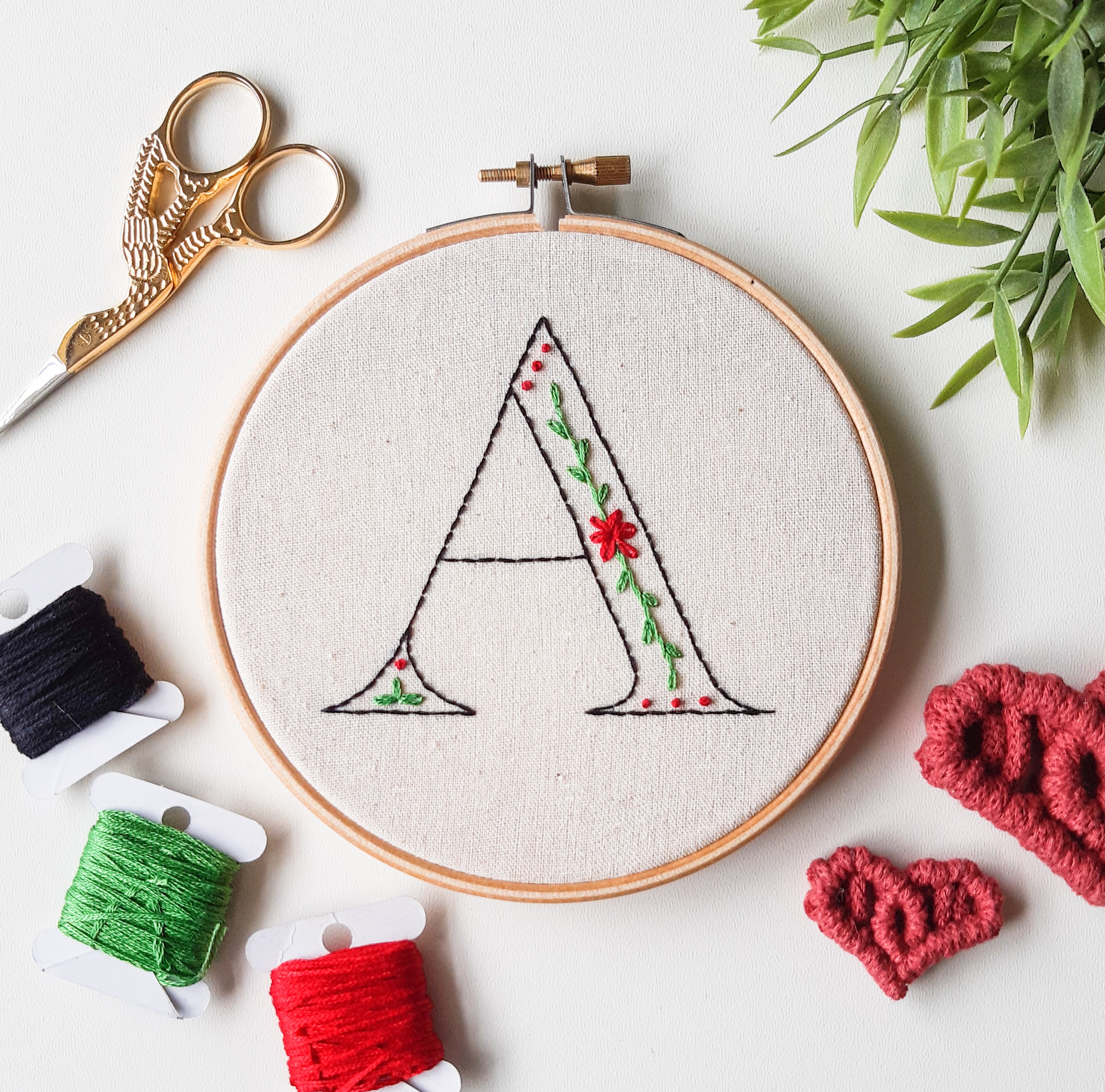 PDF Embroidery Pattern for Beginners Initials Full Alphabet | Etsy
