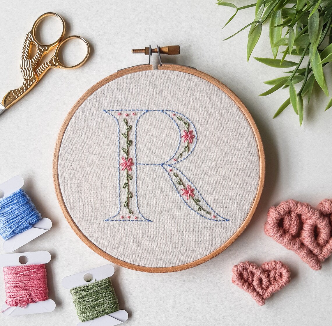 PDF Embroidery Pattern for Beginners Initials Full Alphabet - Etsy