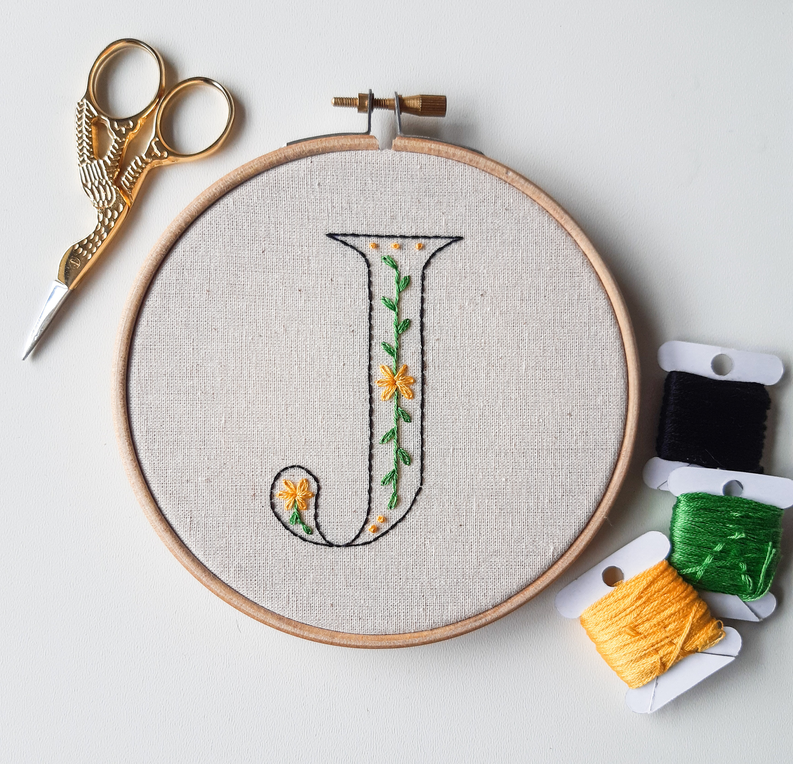 PDF Embroidery Pattern for Beginners Initials Full Alphabet | Etsy