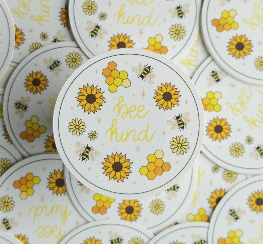 Bee Kind - Vinyl Sticker - Etsy
