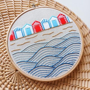 PDF Embroidery Pattern for Beginners - Beach Breeze - Etsy