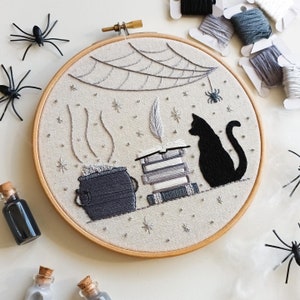 DIY Embroidery Kit for Beginners - Spooky Spells - Etsy