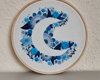 Blue Moon Embroidery | Etsy