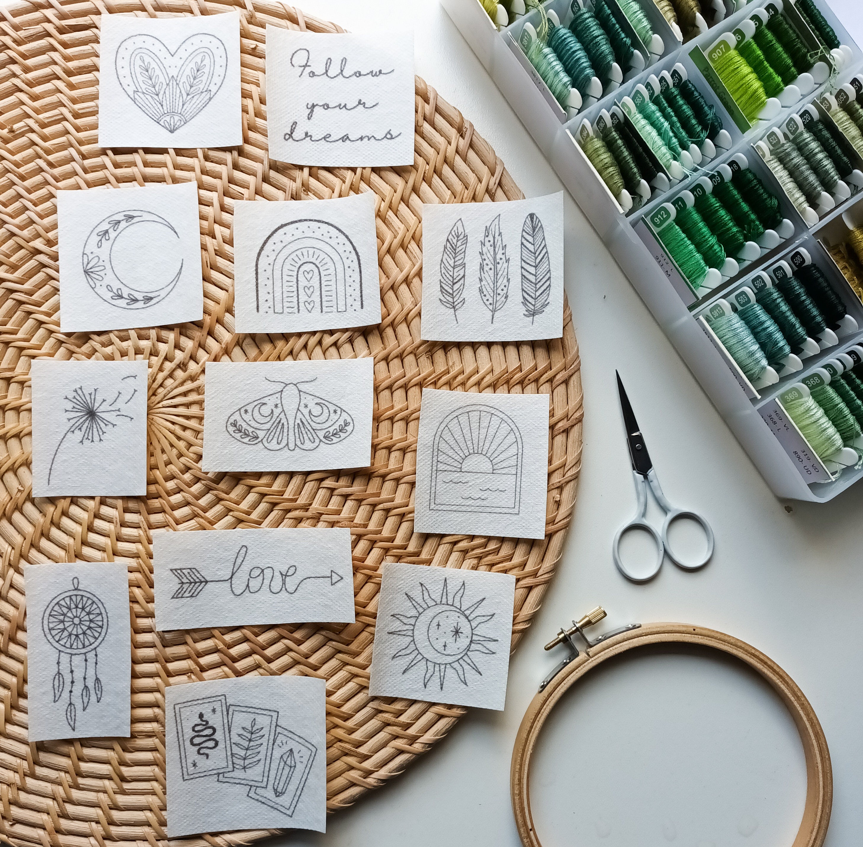 Stick and Stitch Embroidery Designs Pack - Wild and Free - Etsy