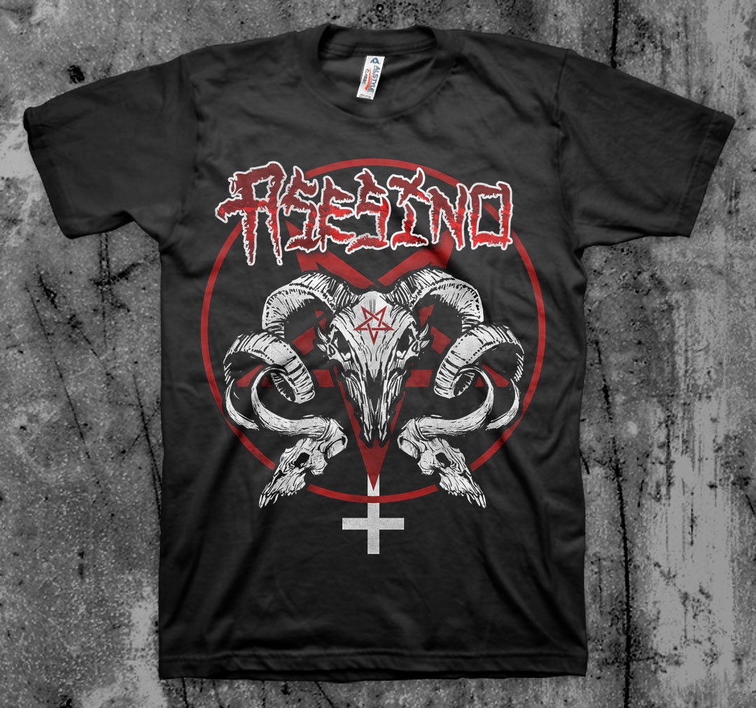Asesino t-shirt death metal band. | Etsy