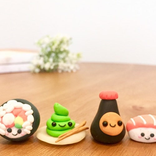Cute Food Foodie Magnets Set of 4-polymer Clay Decorative - Etsy