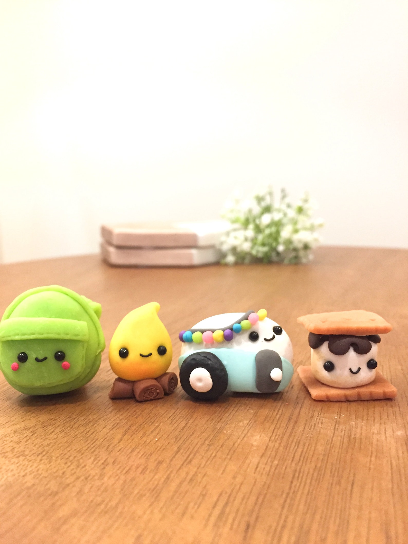 Camping Magnet Set of 4| Camper Magnet| Happy Camper Gift| Cabin Decor ...