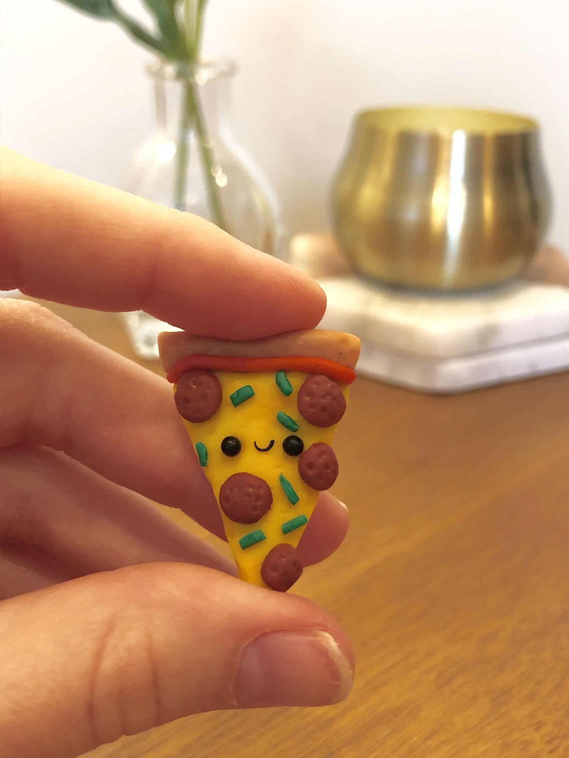 Miniature Pizza Magnet| Pizza Lover Gifts| Magnetic Board Office Decor ...