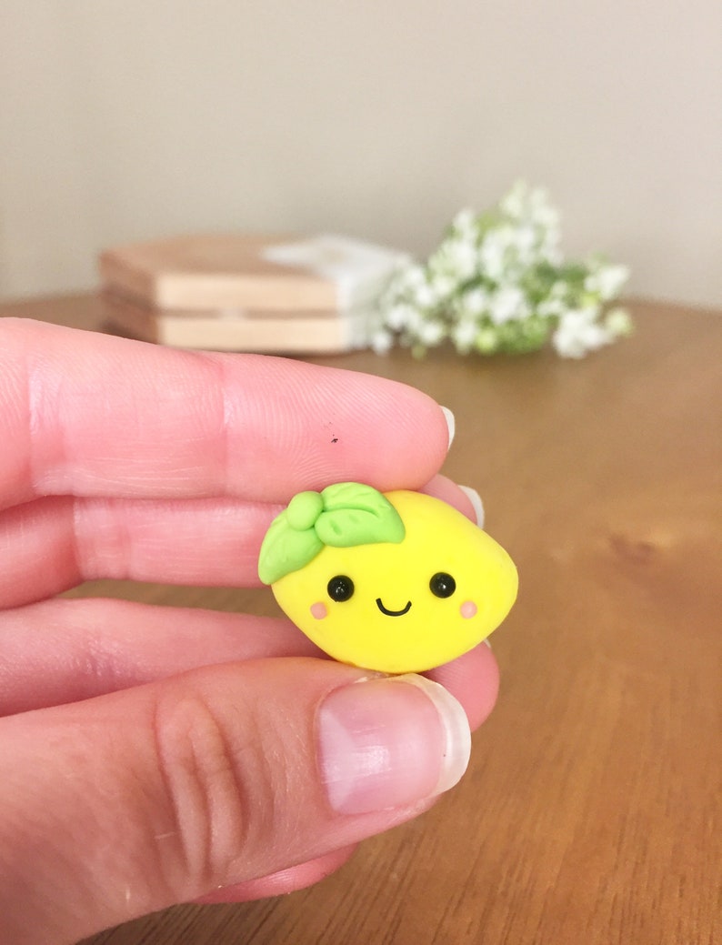 Lemon Magnet| Fruit Refrigerator Magnet| Yellow Fridge Magnets| Polymer ...