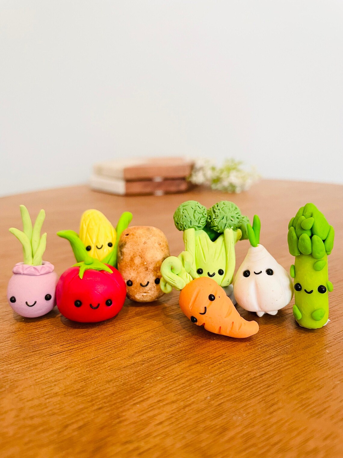 Garden Veggie Magnet Set Vegetable Fridge Magnets Cute Clay - Etsy