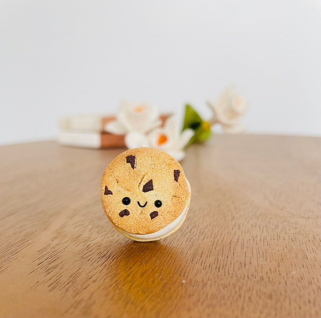 Ice Cream Cookie Sandwich Magnet, Polymer Clay Magnet, Ice Cream Magnet ...