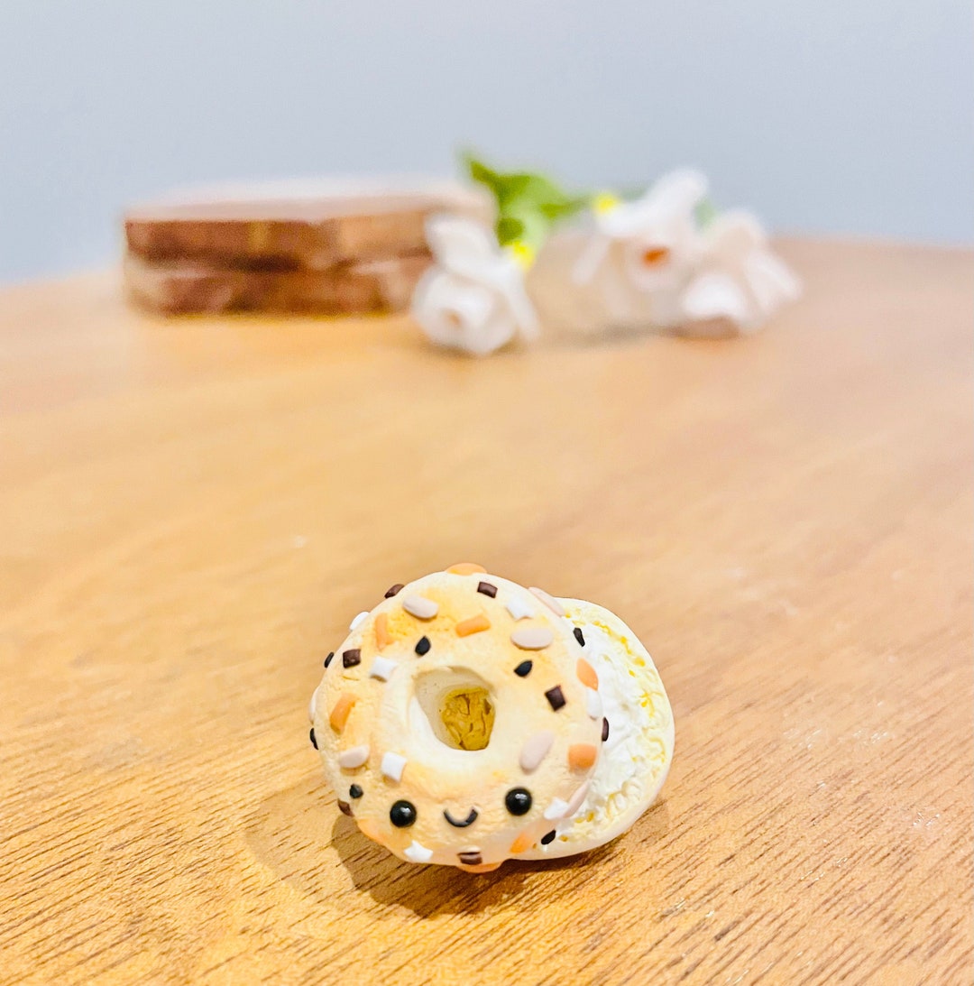Everything Bagel Miniature Food Magnet, Mother's Day Gift, Fridge Decor ...
