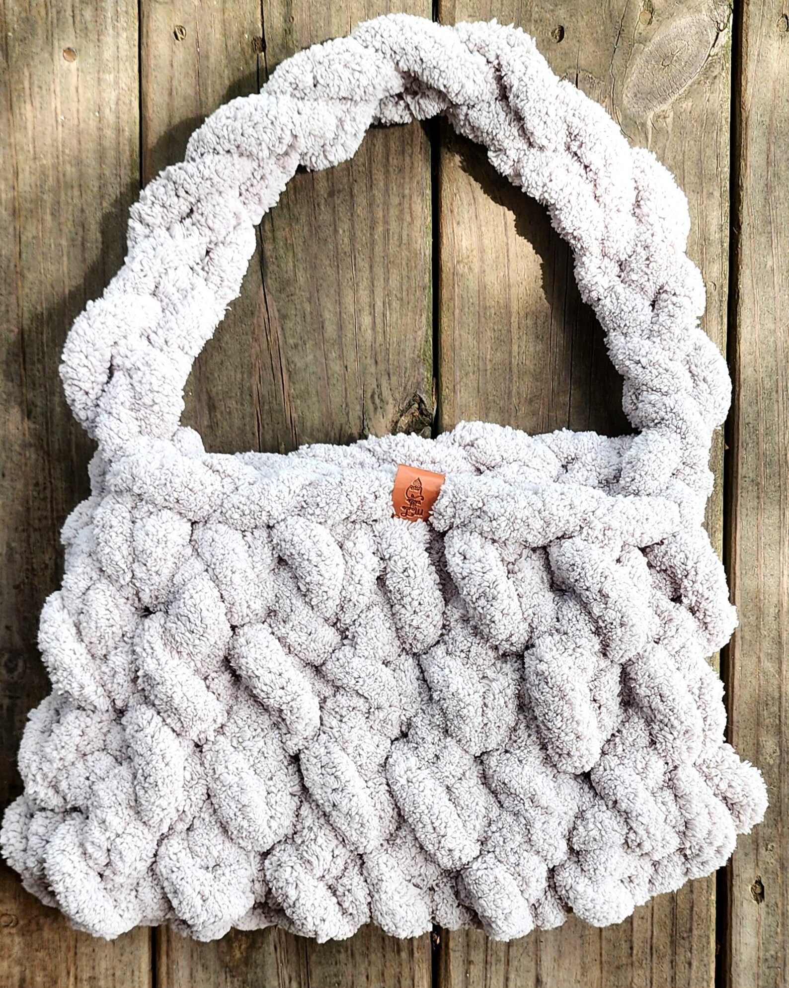Chunky Velvet Crochet Cloud Bags - Etsy