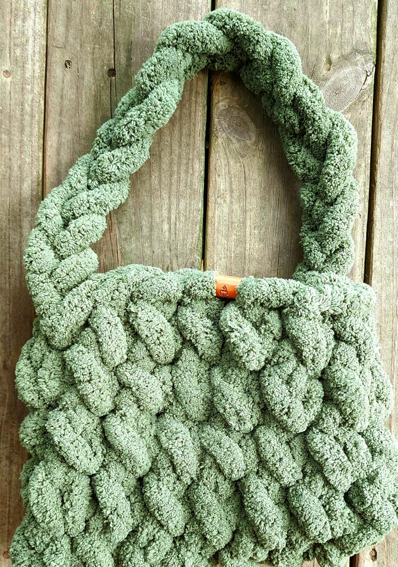 Chunky Velvet Crochet Cloud Bags - Etsy
