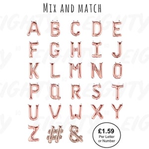 Eighty80 Letter Balloons - Any Custom Phrase 16" Inch (price is per ...