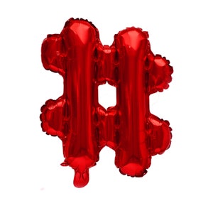 Small RED Letter Balloons Any Custom Phrase Small Alphabet Letters ...