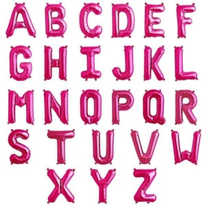 Letter Balloons - Any Custom Phrase 16" Inch Alphabet & Numbers ...