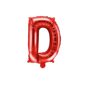 Small RED Letter Balloons Any Custom Phrase Small Alphabet Letters ...