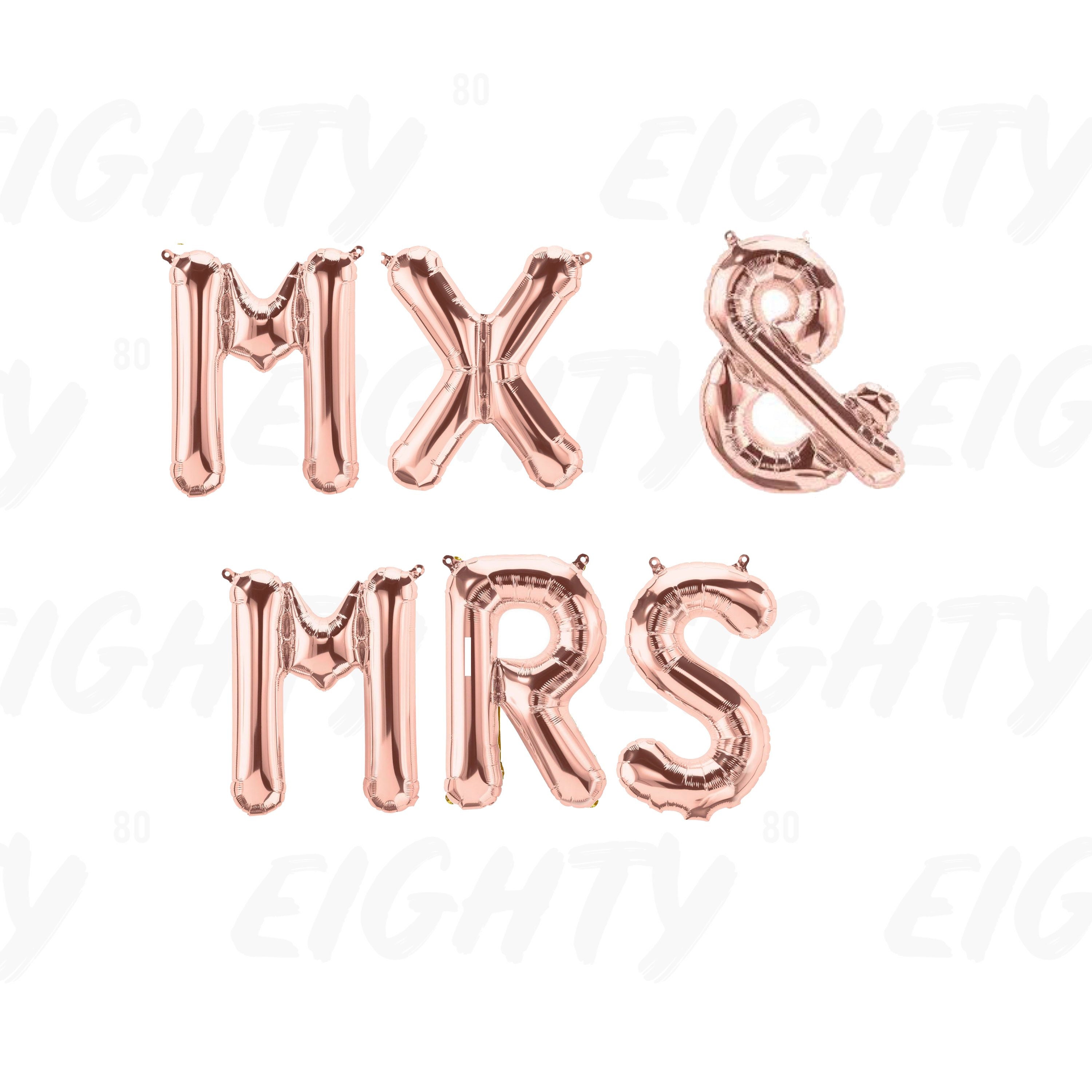MrMrs MrsMrs MrMr MxMr MxMrs MxMx Non Floating Foil | Etsy