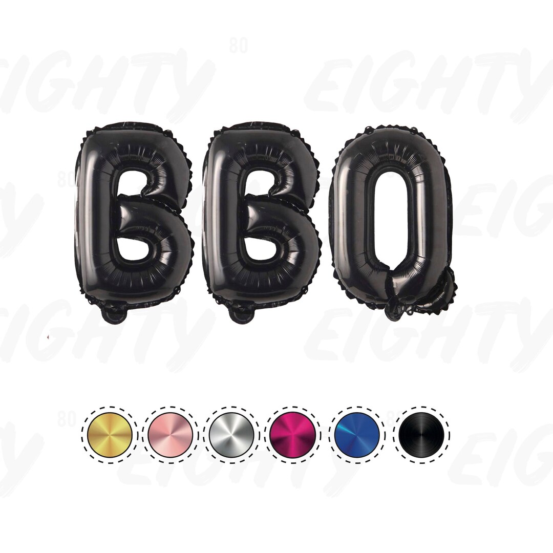 BBQ - Barbecue Balloons - 16inch Air Fill Only Foil Balloons - NO ...
