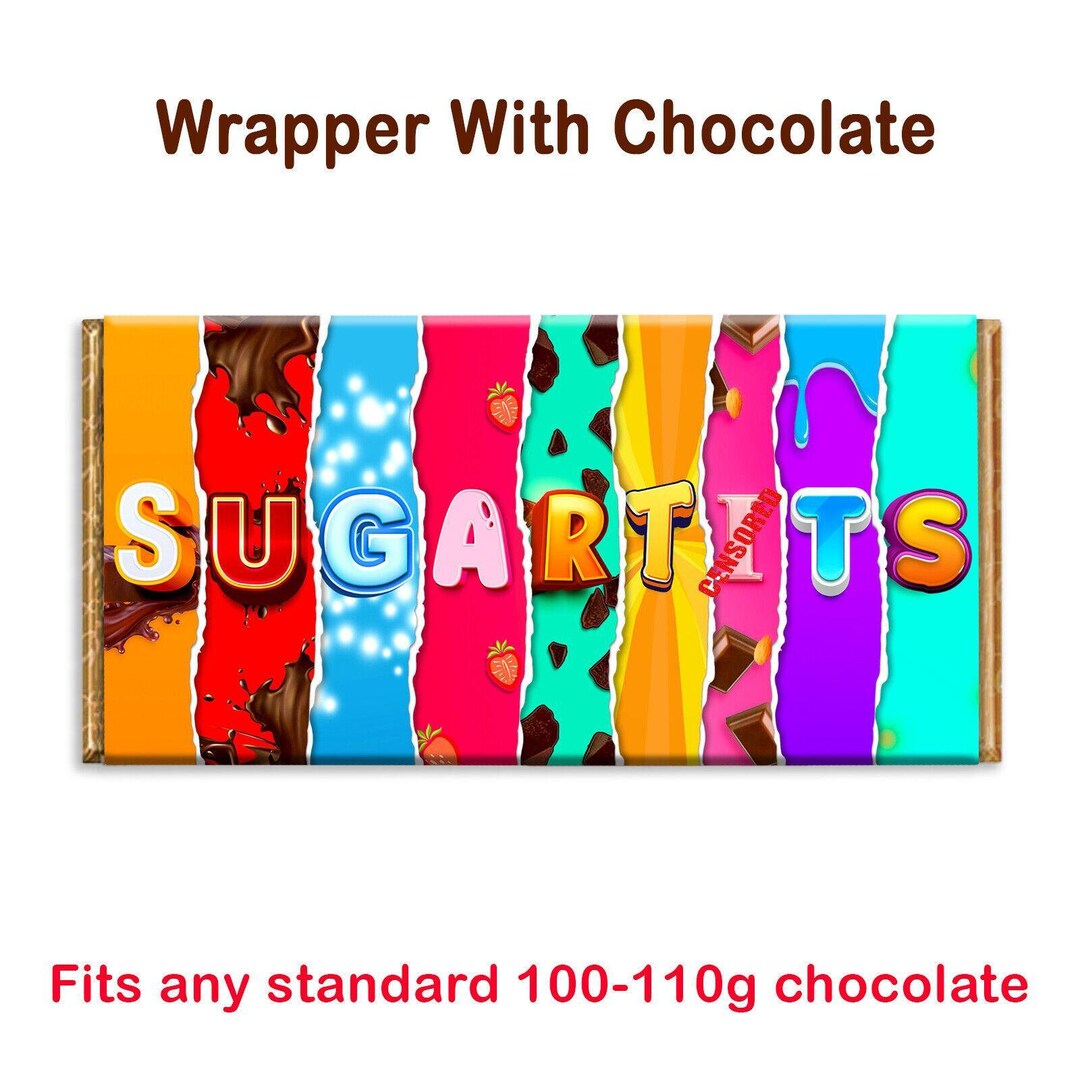 Sugart*ts Rude Chocolate Bar Wrapper Novelty Gift Present for Birthday ...