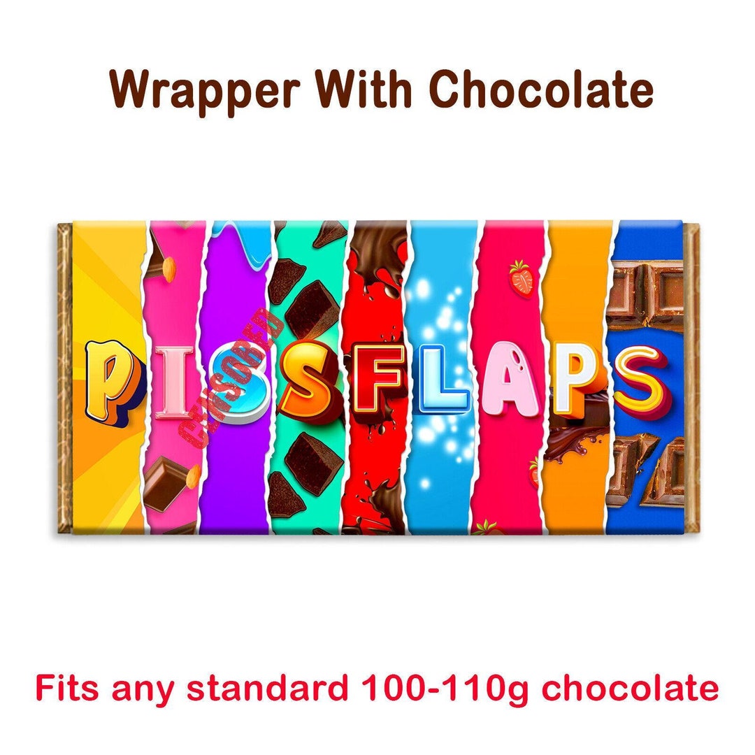 Pi*sflaps Chocolate Bar Wrapper Label Novelty Gift Present for Birthday ...