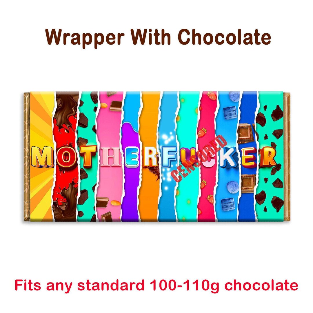 Rude Novelty Chocolate Bar Wrapper Lovely Gift for Christmas Valentine ...