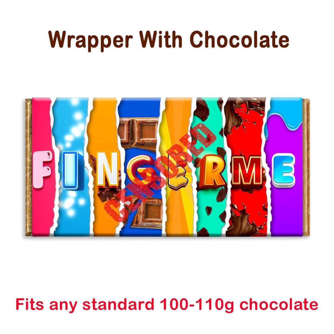 Rude Funny Chocolate Bar Wrapper Novelty Gift Present for Birthday ...