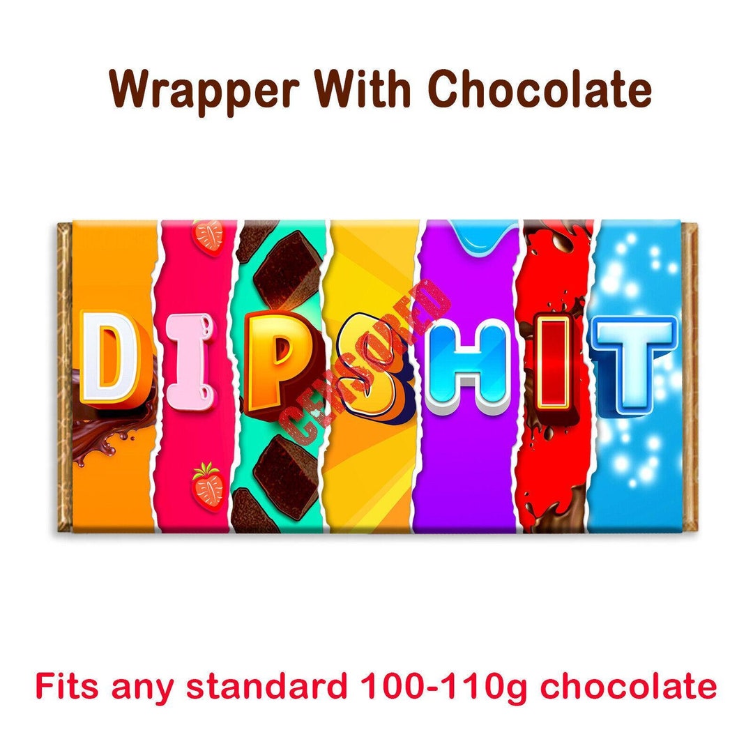 Rude Chocolate Bar Wrapper Novelty Gift Present for Birthday Valentine ...