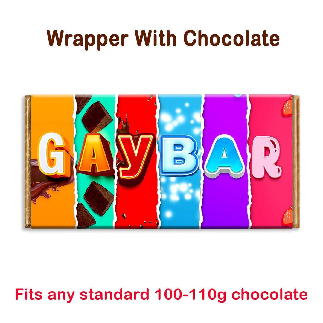 Rude Chocolate Bar Wrapper Novelty Gift Present for Birthday Valentine ...