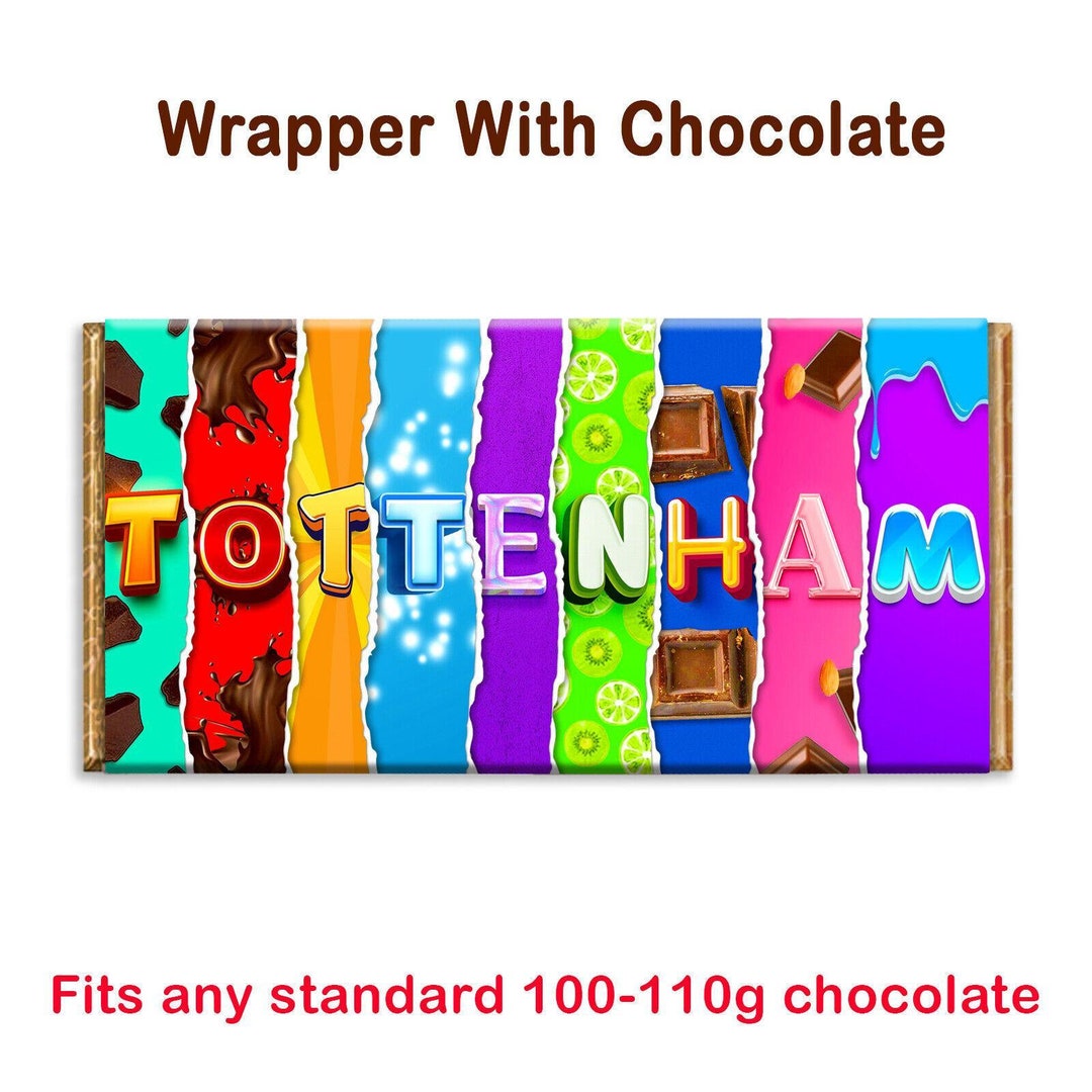 Tottenham Fc Chocolate Bar Wrapper Novelty Gift Present for Fans(smch ...